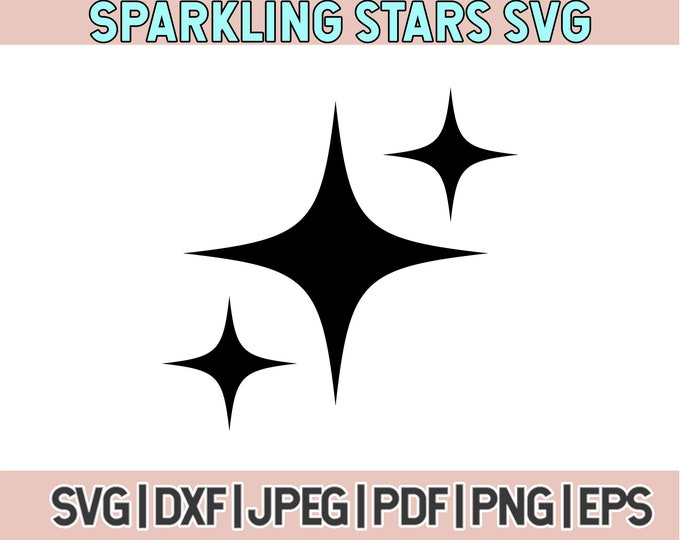 Sparkle and Shine Svg, Sparkle Svg, Shine Svg, Star Vector, Shimmer Svg ...