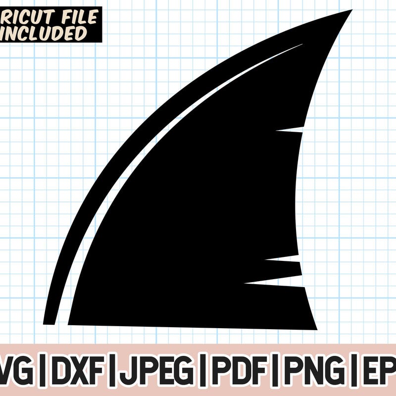 Shark Fin Svg - Etsy