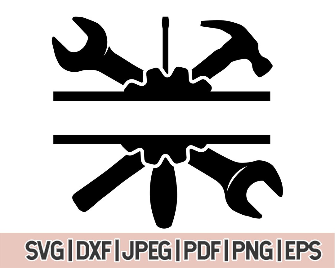 Mechanic Tool Monogram, Mechanic Frame Svg, Handyman Png, Carpenters ...