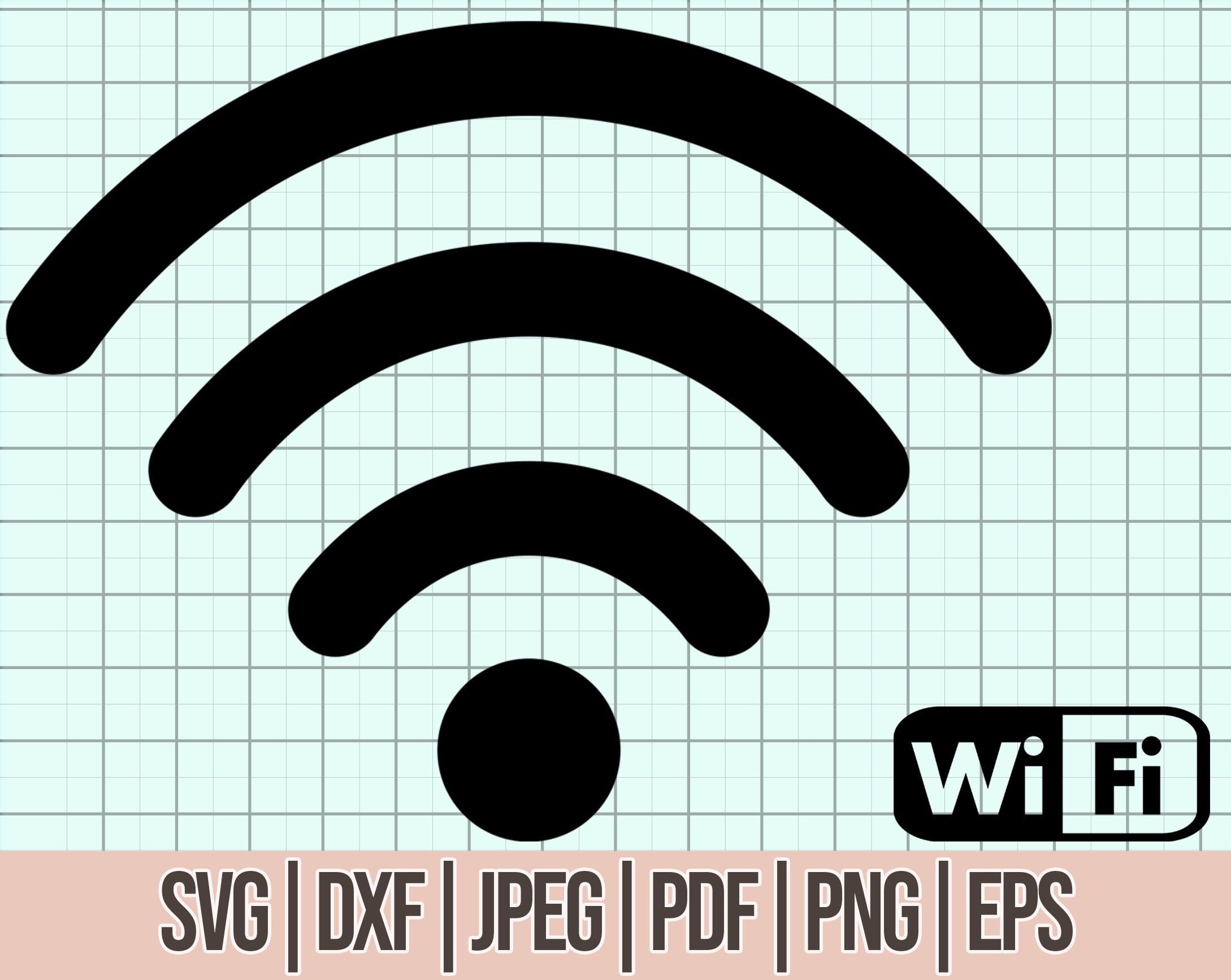Wifi Symbol Svg - Etsy