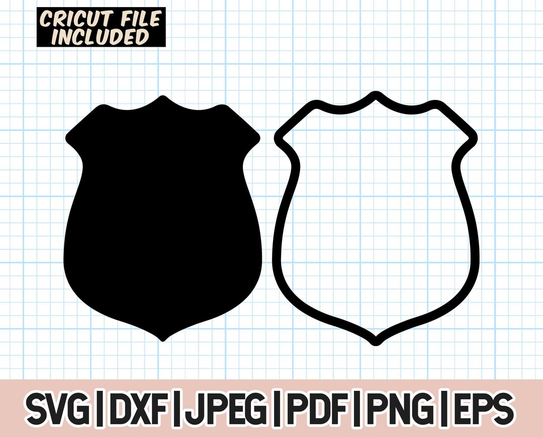 Police Sheild Frame Png,police Badge Outline Silhouette Svg,police Svg ...