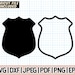 Police Sheild Frame Png,police Badge Outline Silhouette Svg,police Svg ...