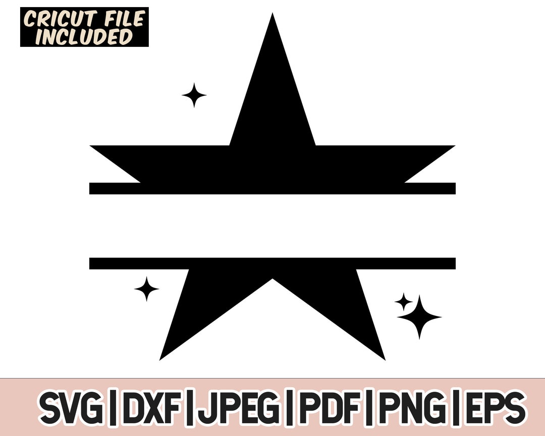 Star Shape Monogram Svg, Star Name Frame Svg, Star Monogram Clip Art - Etsy