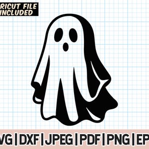 Haunting Ghost Svg, Simple Ghost Png, Halloween Png,spooky Ghost, Boo ...