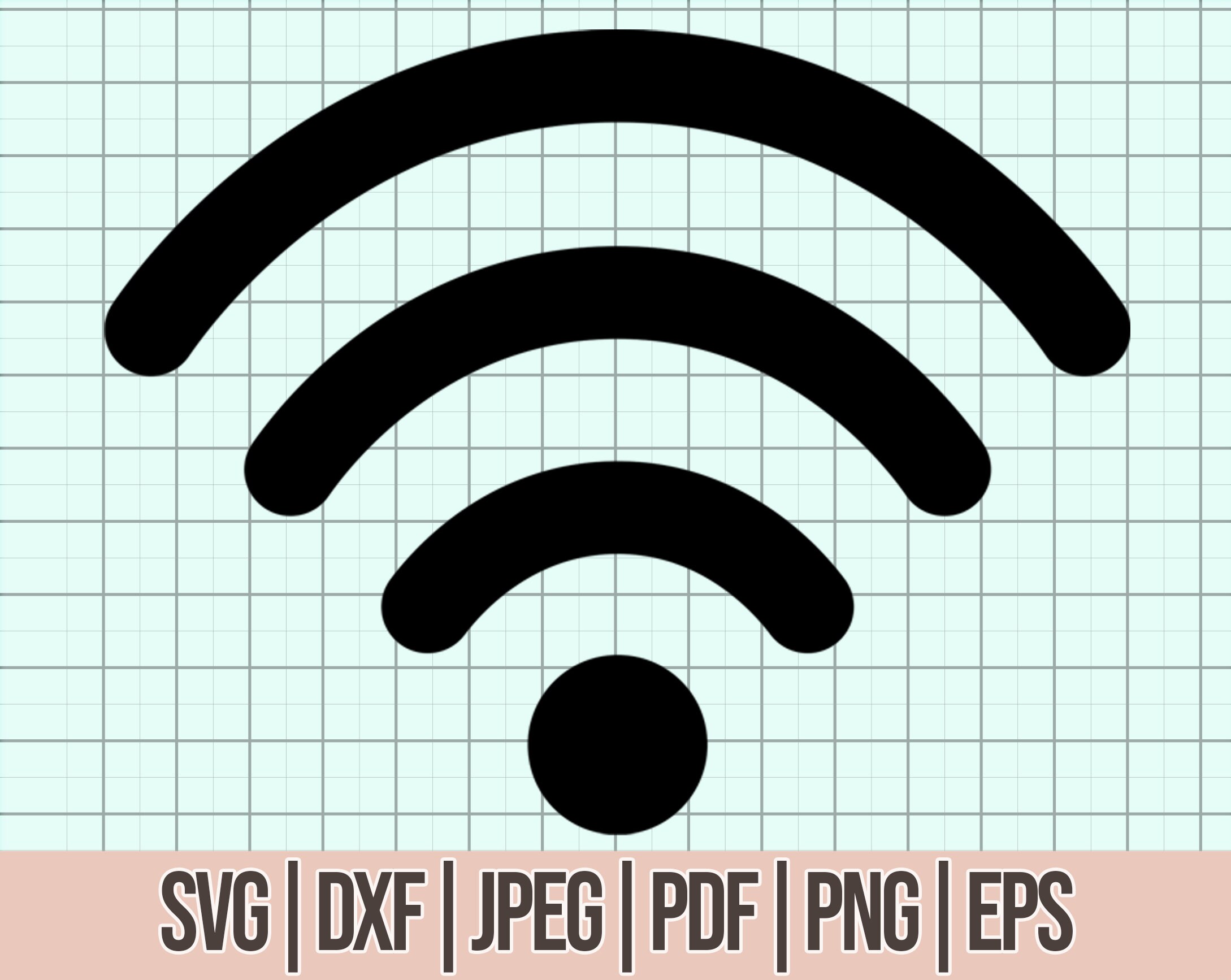 Wifi Symbol Svg - Etsy