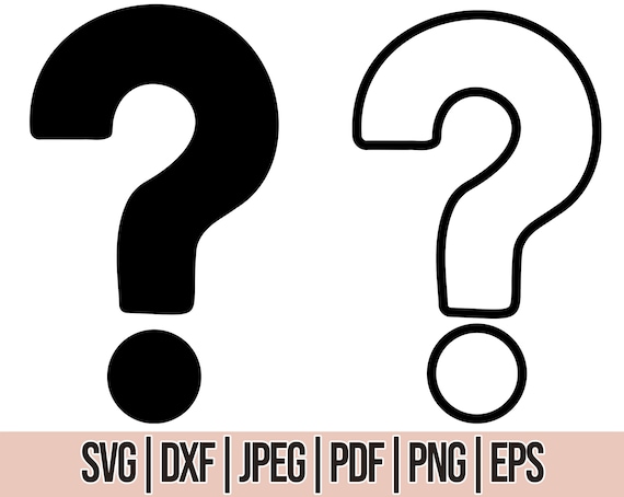Question Mark Svg - Etsy Australia