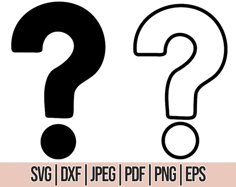 Question Mark Svg - Etsy