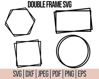 Double Circle Svg - Etsy