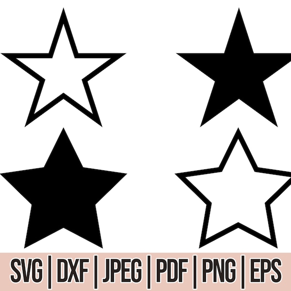 Star Svg - Etsy