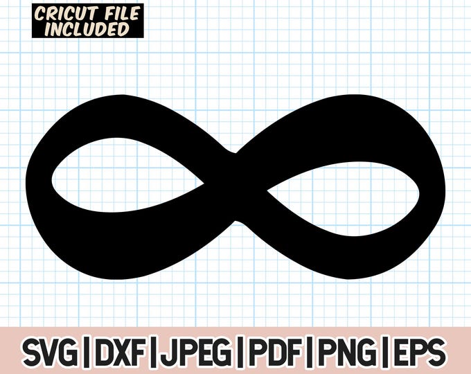 Infinity Symbol Svg. Vector Cut File for Cricut, Silhouette, Pdf Png ...