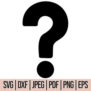 Question Mark Svg - Etsy
