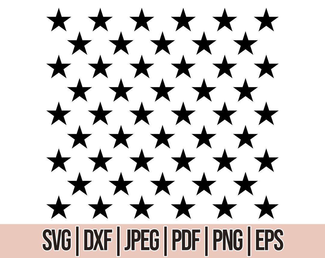 50 Star Svg - Etsy