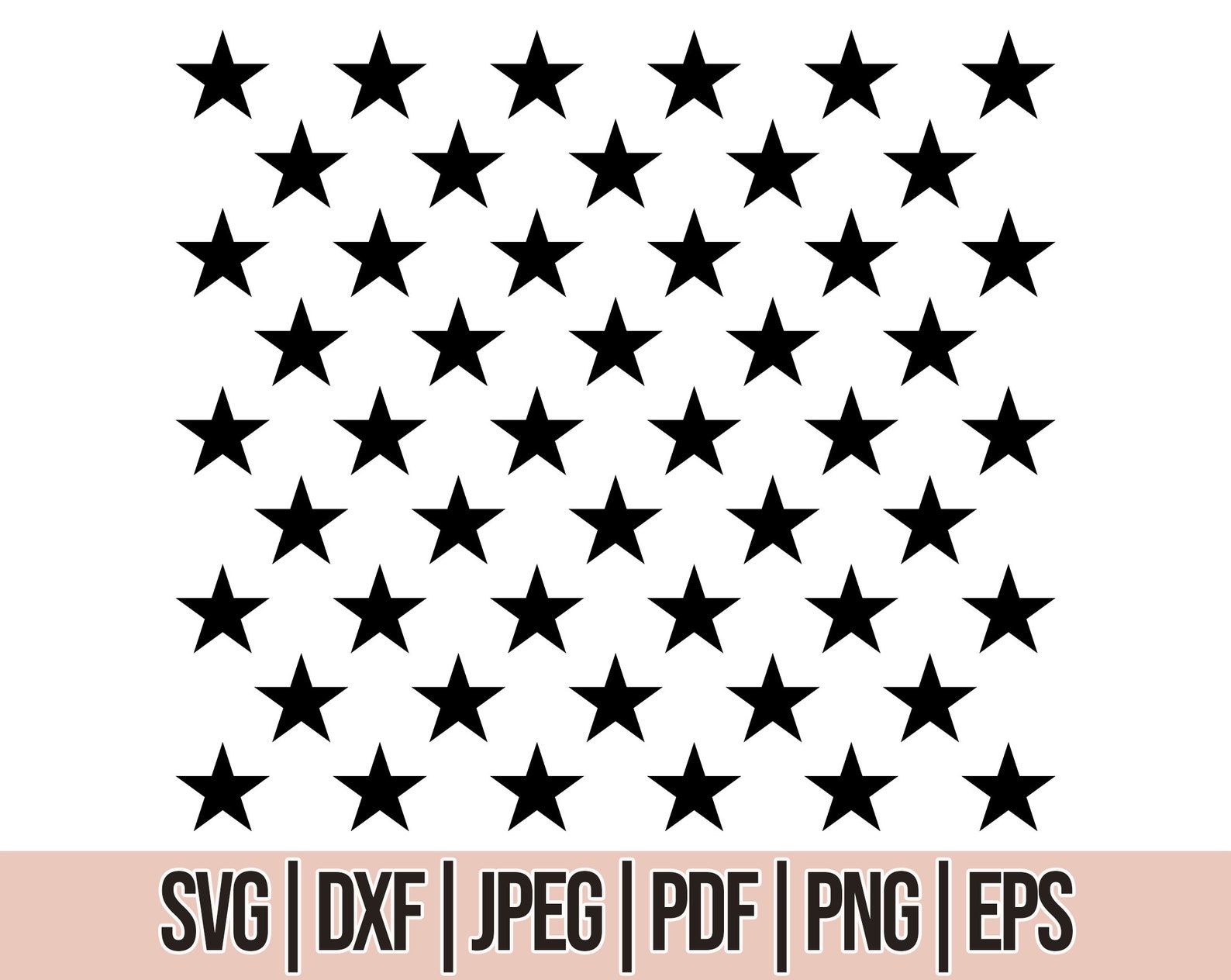 50 Star Svg - Etsy