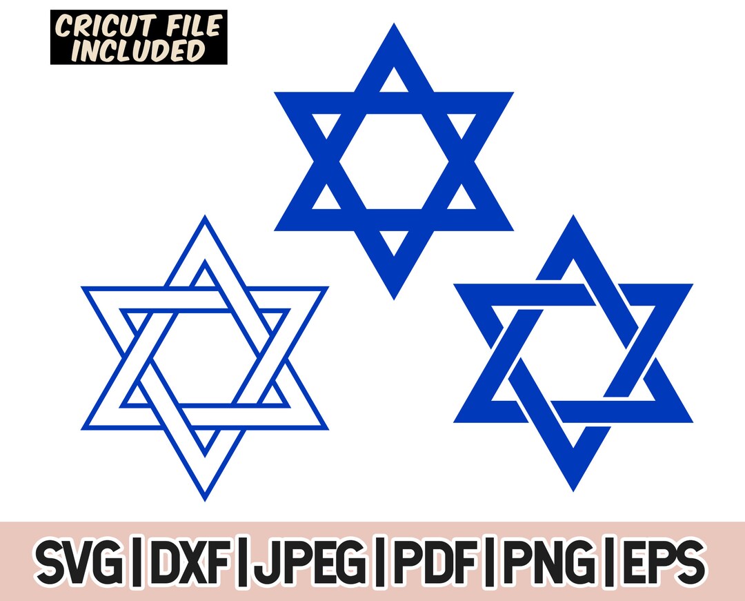 Star of David Bundle Svg, Jewish Star Svg, Hanukkah SVG, Jewish Svg - Etsy