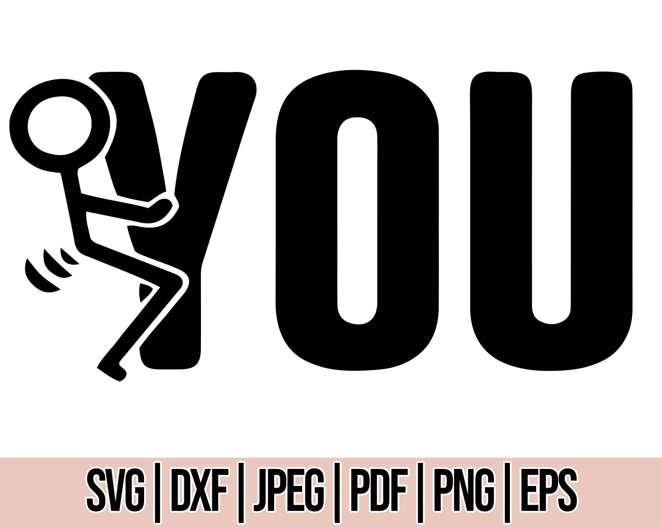 F You Svg File, Fu, Instant Download, SVG, PNG, EPS, Pdf, Jpg Digital ...