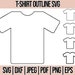 T-shirt Outline Svg, 10 T-shirt Outlines in Different Strokes SVG,T ...