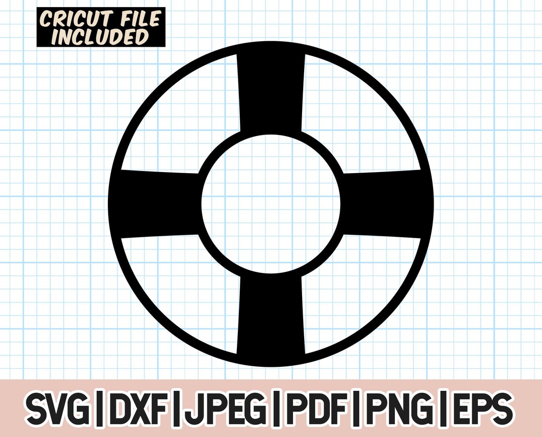 Buoy Life Preserver SVG, Nautical Art,life Saver, Sailing Icon, Coastal ...