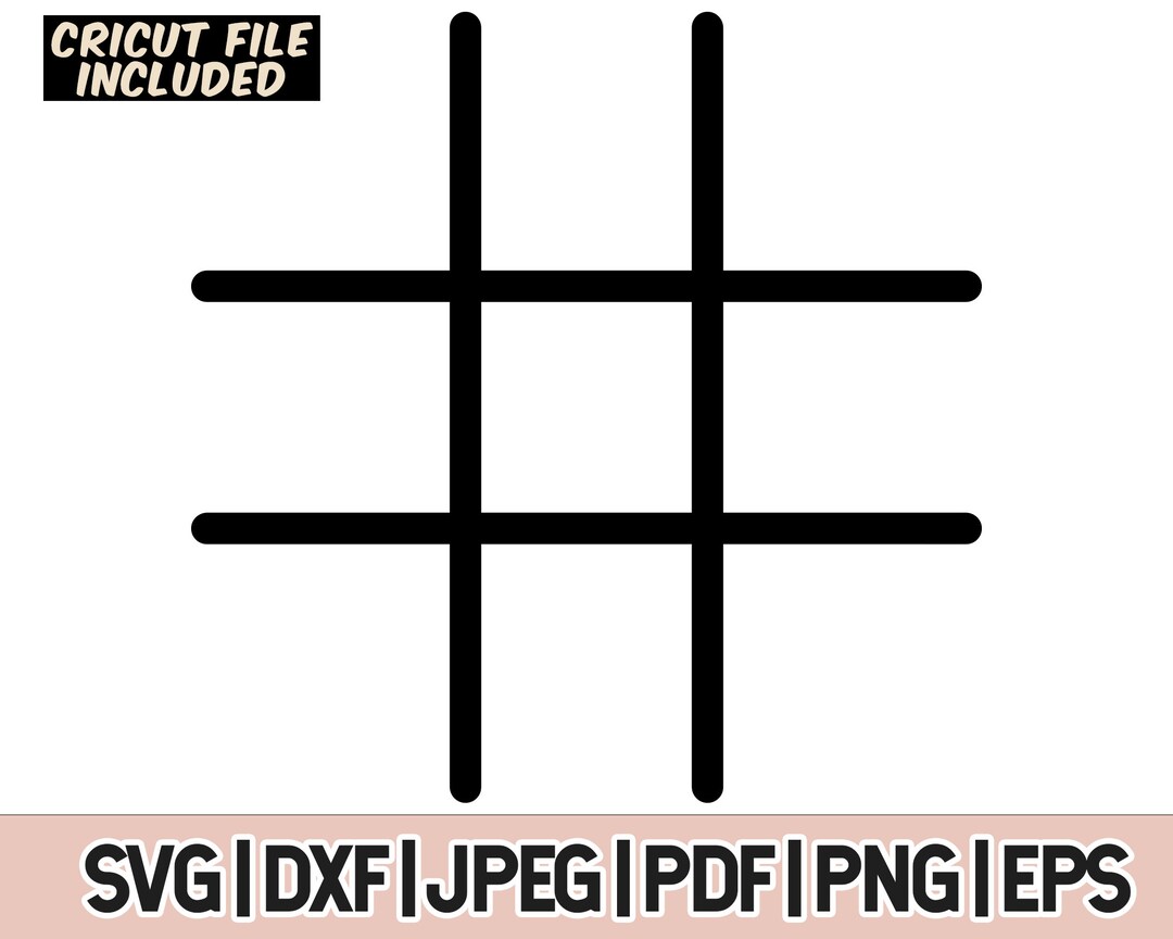 Tic Tac Toe Svg, Tic Tac Toe Board Png, Tic Tac Toe Game Symbol Digital ...