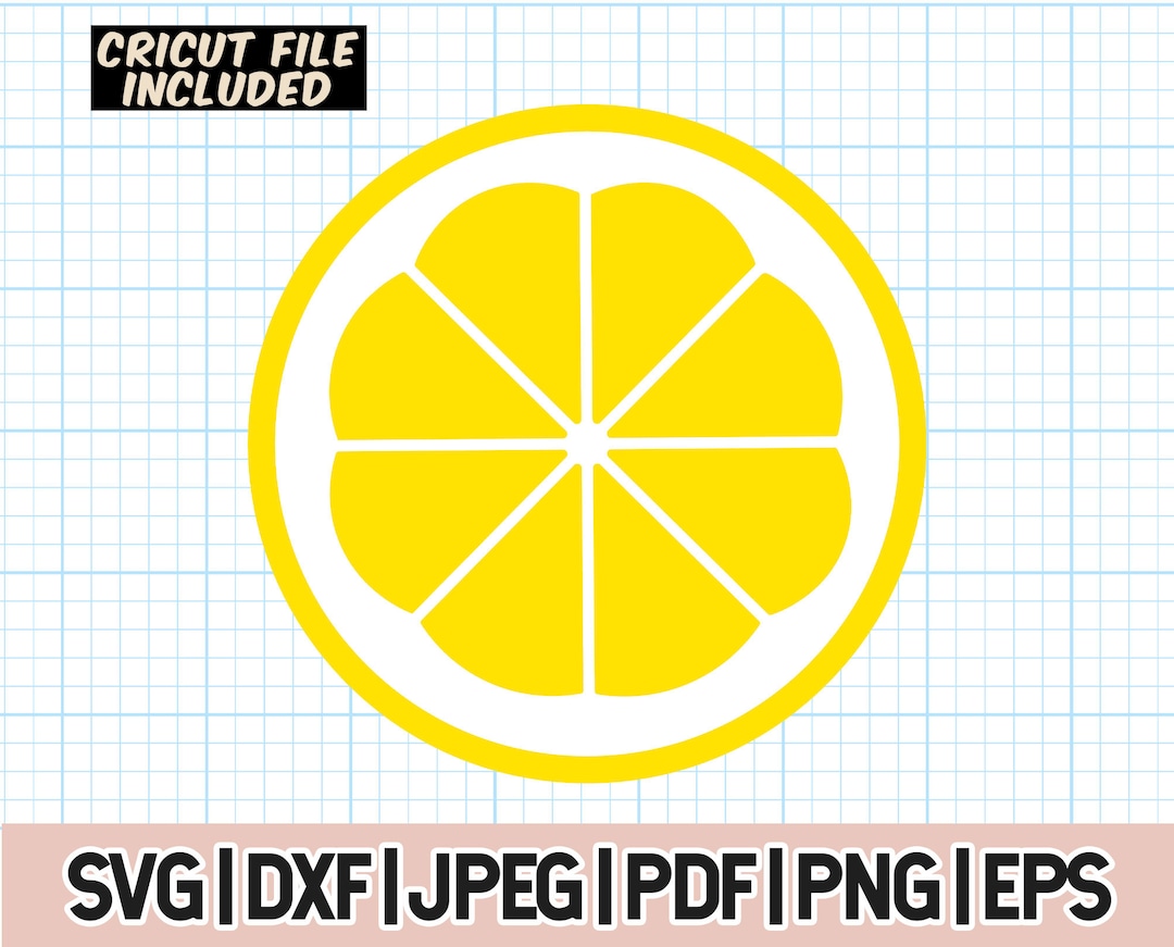 Lemon Slice PNG, Citrus Fruit SVG, Lemon Layered Slice Svg, Summer ...