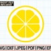 Lemon Slice PNG, Citrus Fruit SVG, Lemon Layered Slice Svg, Summer ...