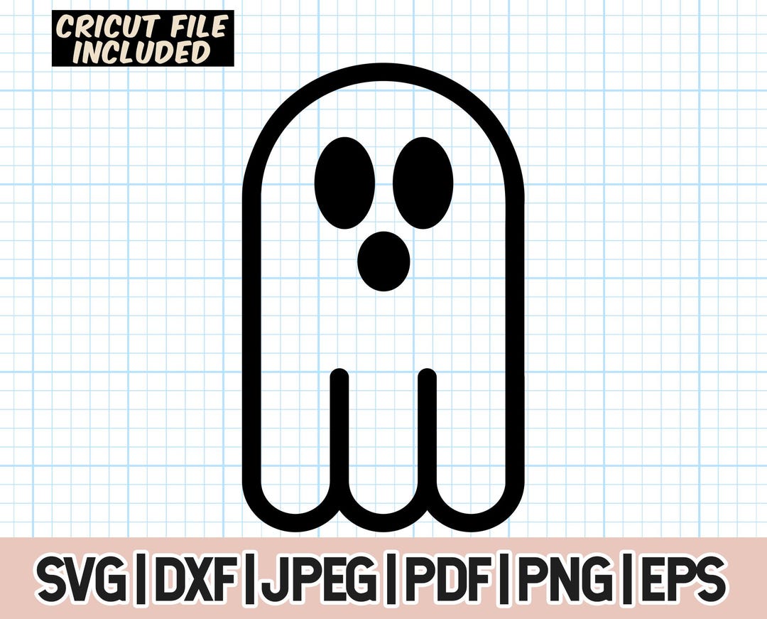 Simple Ghost Svg,ghost Svg,halloween Png, Seasonal Svg,halloween Themed ...