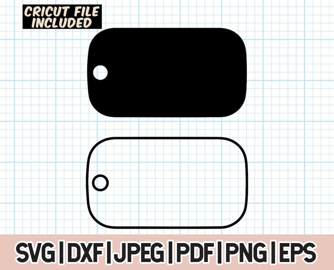 Military Dog Tags SVG, Dog Tags Clipart,dog Tags Svg, Dog Tag Template ...