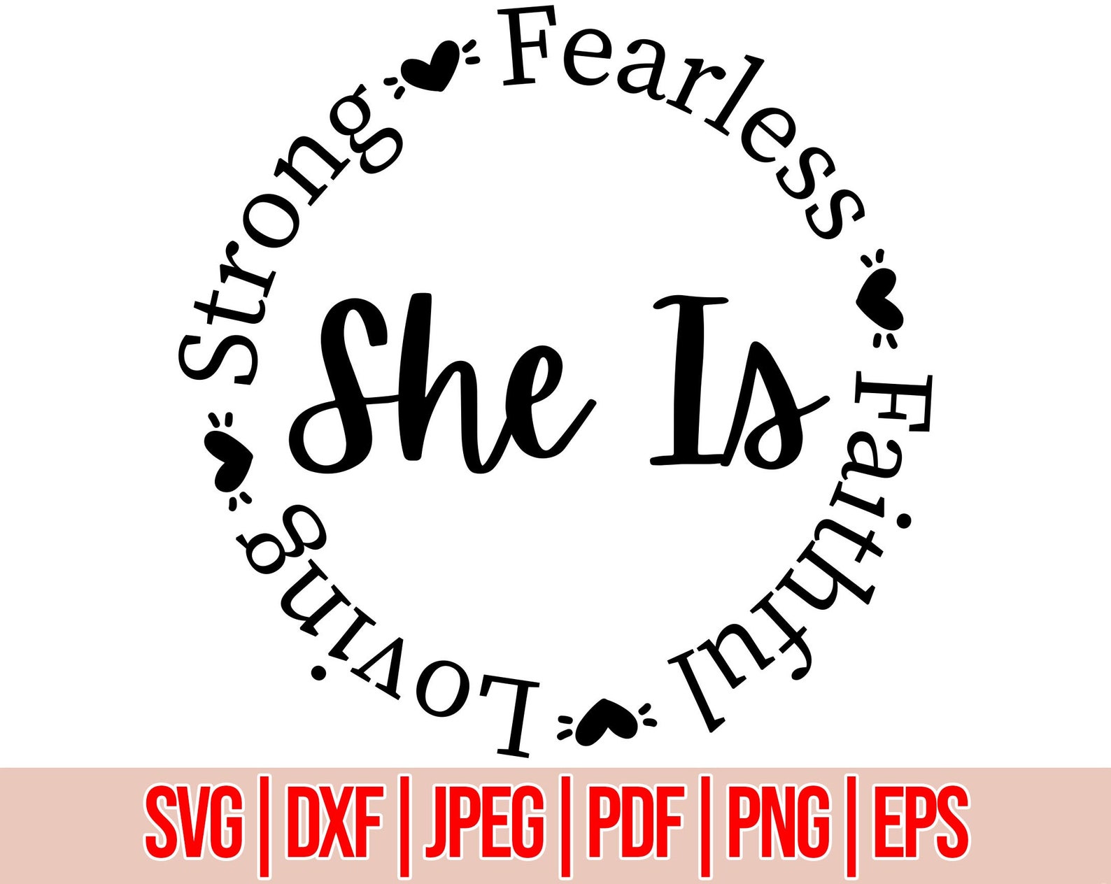 SHE IS SVG Female svg feminist svg | Etsy