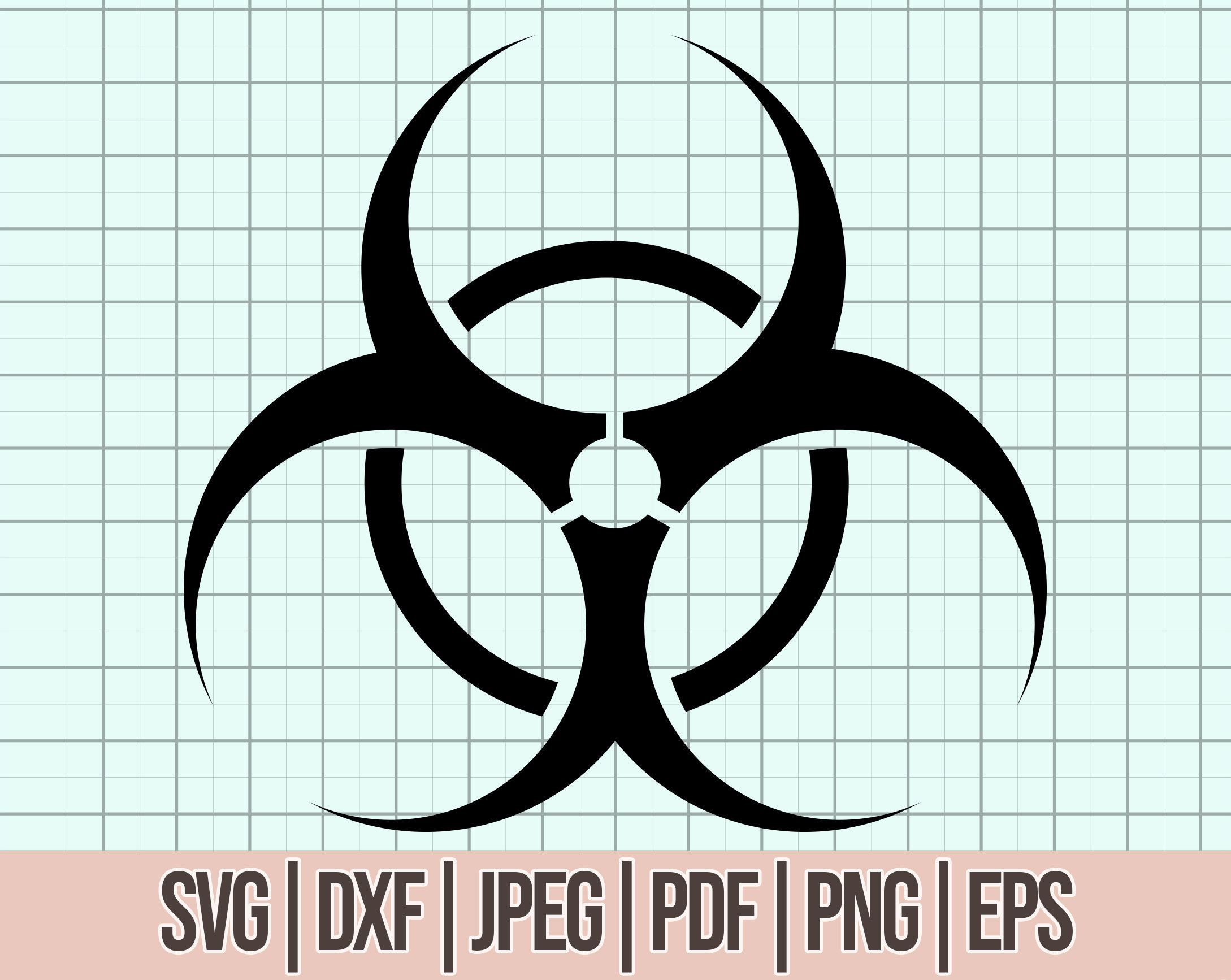 Radioactive Symbol Svg Radioactive Icon Cricut Cut File - Etsy