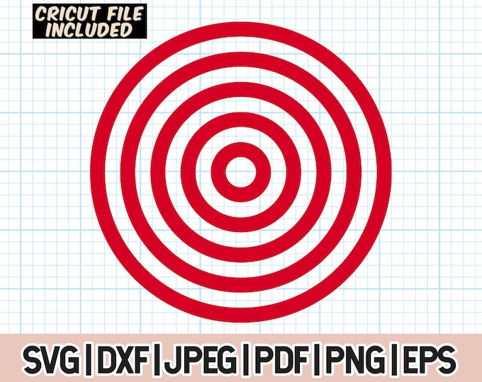 Bullseye Svg, Target - Pdf, Png SVG, Archery Board Svg, Cut File ...