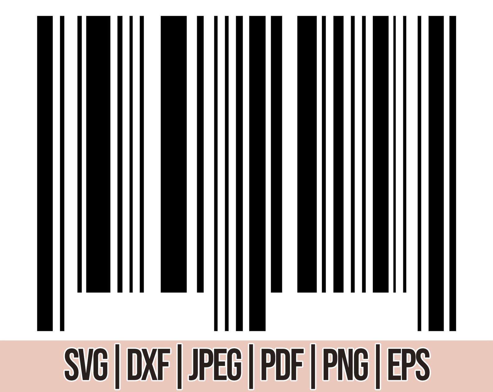 Barcode Svg Bar Code Scan Bar SVG and Png Cut File - Etsy Canada