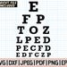 Eye Chart Test,vision Test Svg, Medical Eye Chart Svg, Optical Test ...