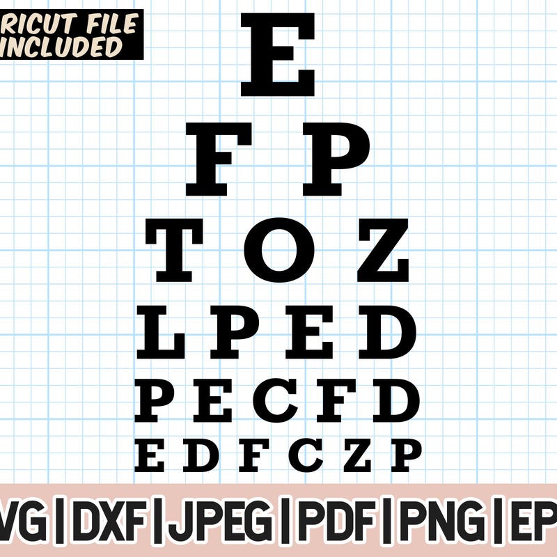 Eye Chart Print - Etsy