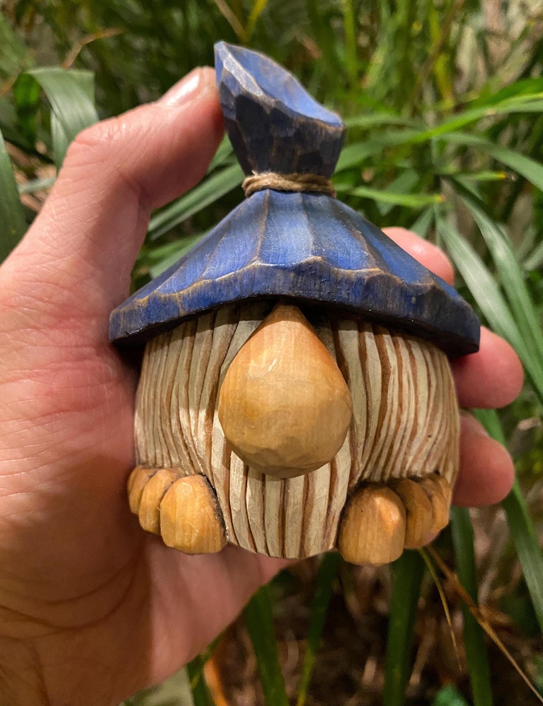 A Small, Quirky, Rustic, Woodsman Gnome Woodcarving Looking for a Place ...