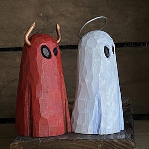 Original Take of the good Vs. Not-so-good Duo. Ghostly Folk-art ...