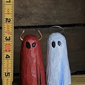 Original Take of the good Vs. Not-so-good Duo. Ghostly Folk-art ...