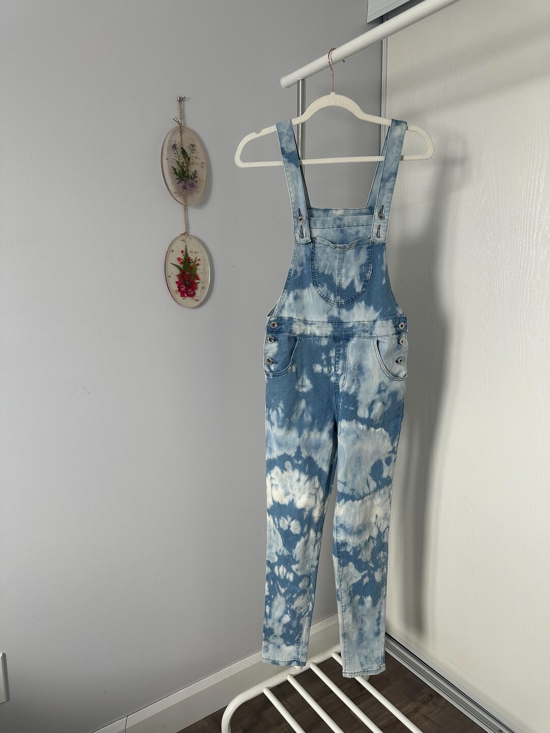 DENIM Overalls (acid Wash) - Etsy