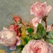 Pink Roses Painting, Pink Flowers Still-life, Bertha Wegmann, High ...