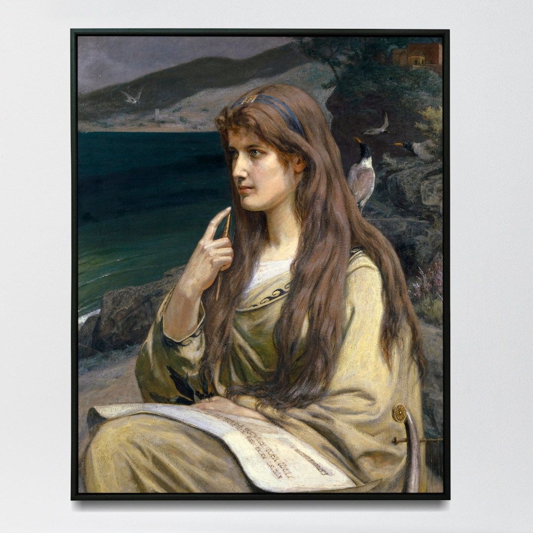 The Seer Woman, Victorian Antique Artwork, Ernst Stuckelberg, High ...