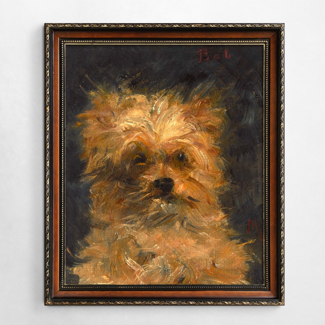 Bob the Dog, Edouard Manet, Vintage Dog Painting, Antique Dog Art, High ...