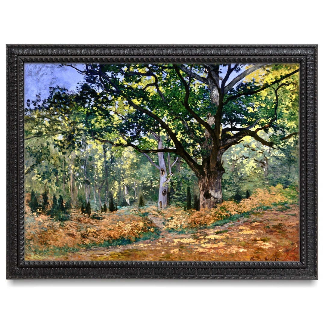 The Bodner Oak, Fontainebleau Forest, Claude Monet, High Quality Art ...