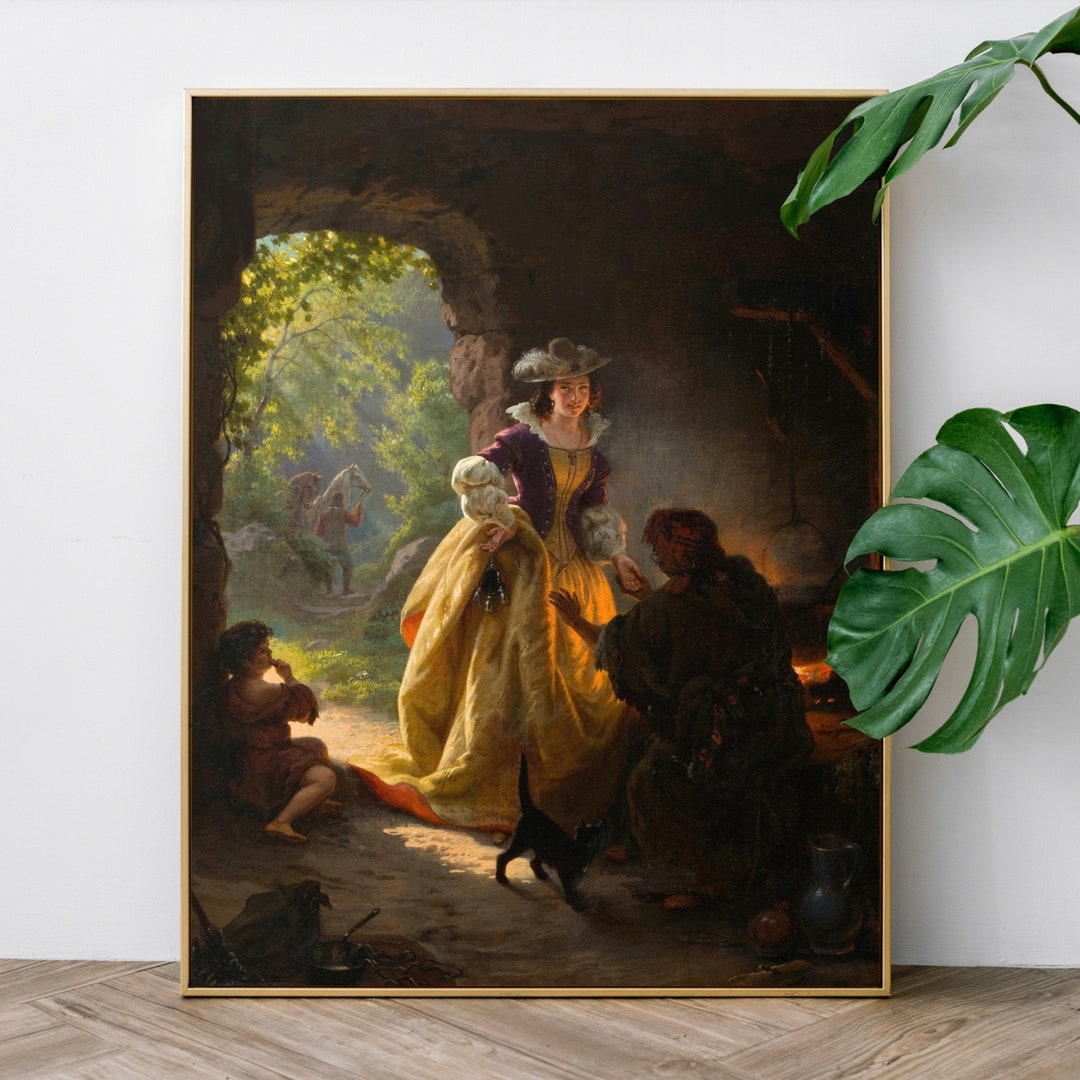 Gypsy Fortune Teller, Daniel Maclise, High Quality Fine Art Print, 8x10 ...