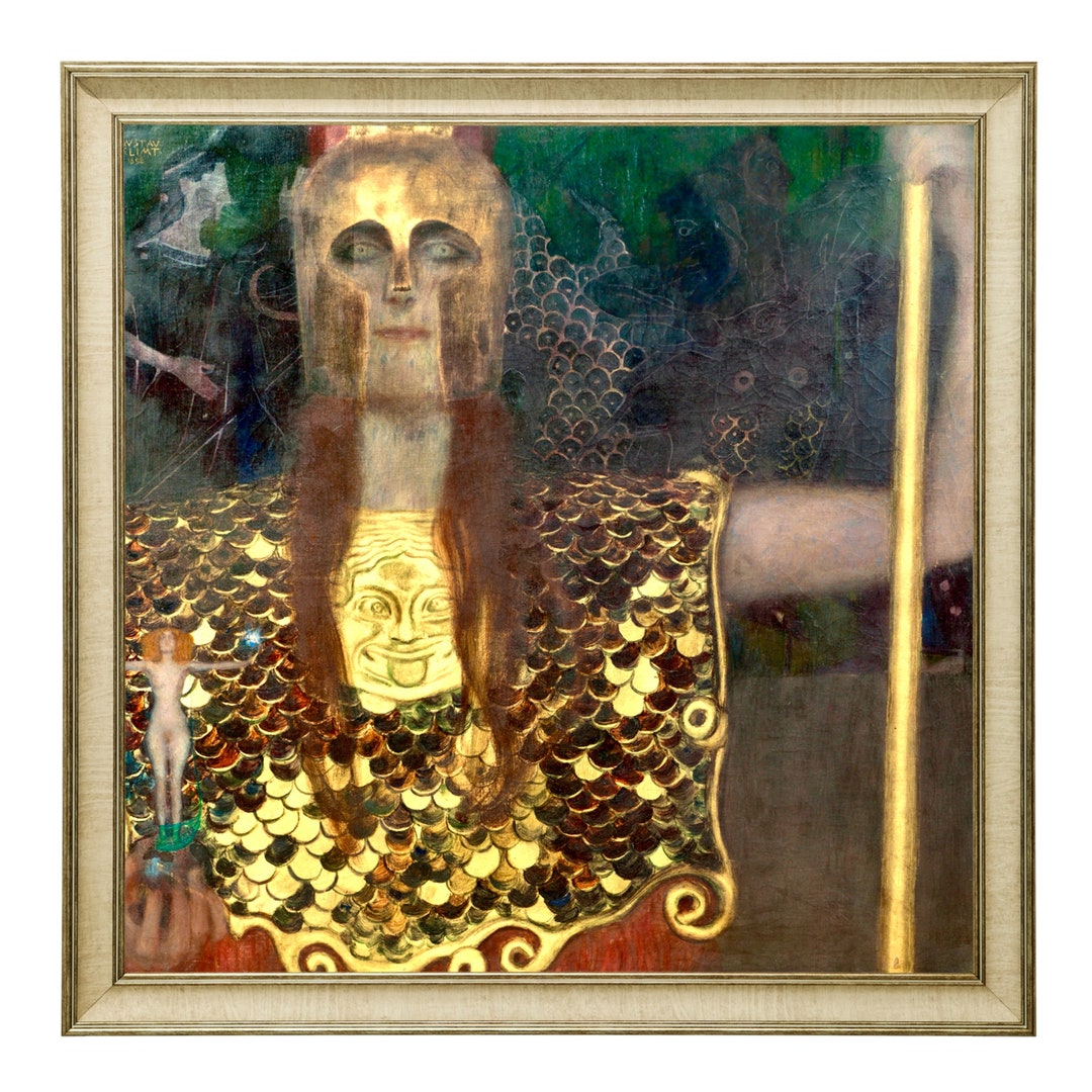 Pallas Athene, Gustav Klimt, Athena, Greek Goddess, Gold Art Deco, Art ...