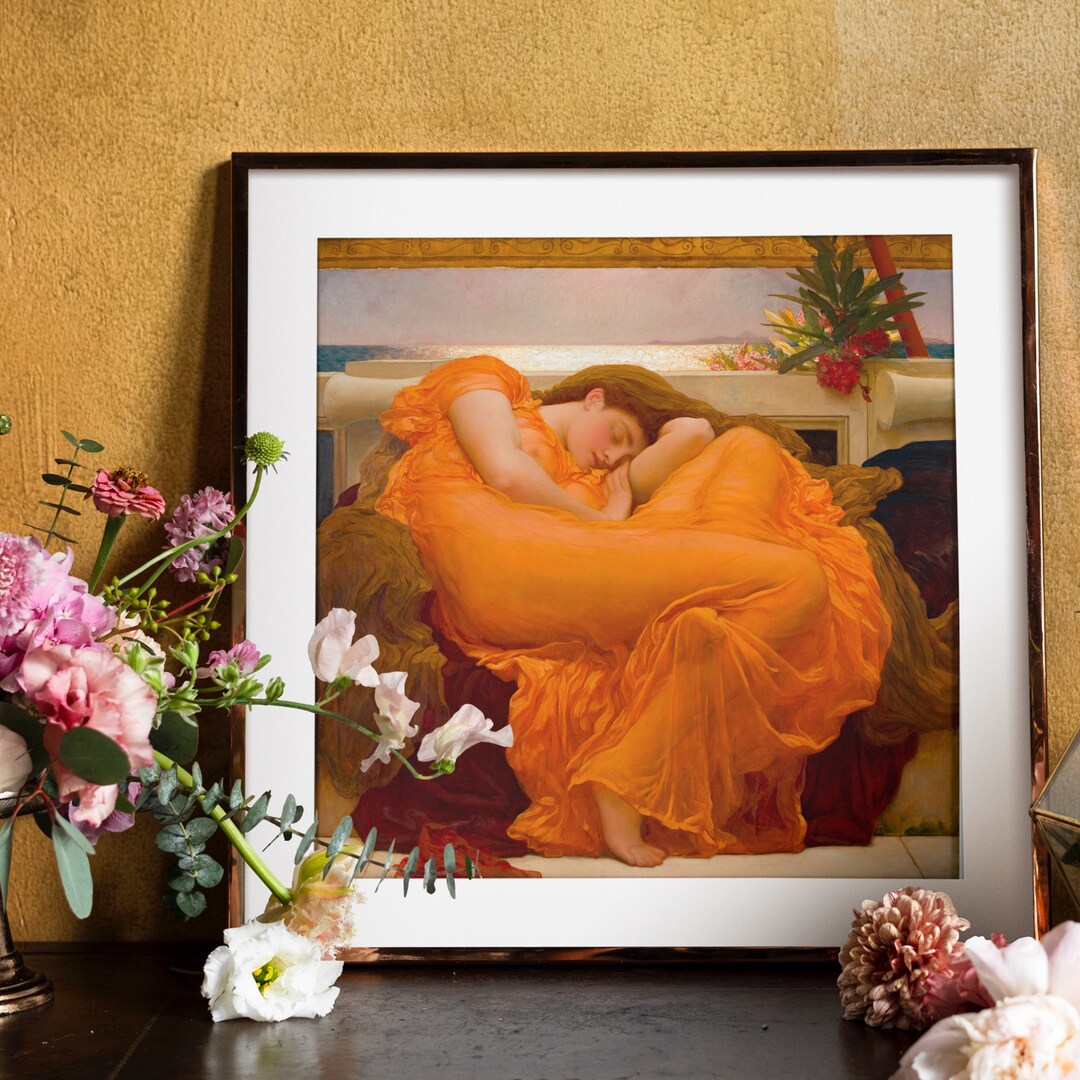 Flaming June Frederic Leighton High Quality Fine Art Print - Etsy