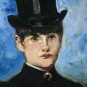 Victorian Woman in Top Hat, Edouard Manet, High Quality Art Print ...