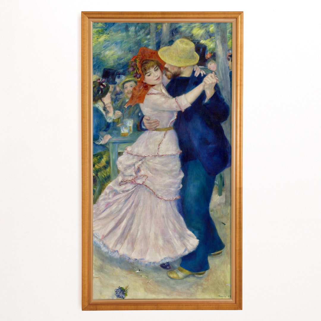 Couple Dancing, Romantic Impressionist Painting, Auguste Renoir, High ...