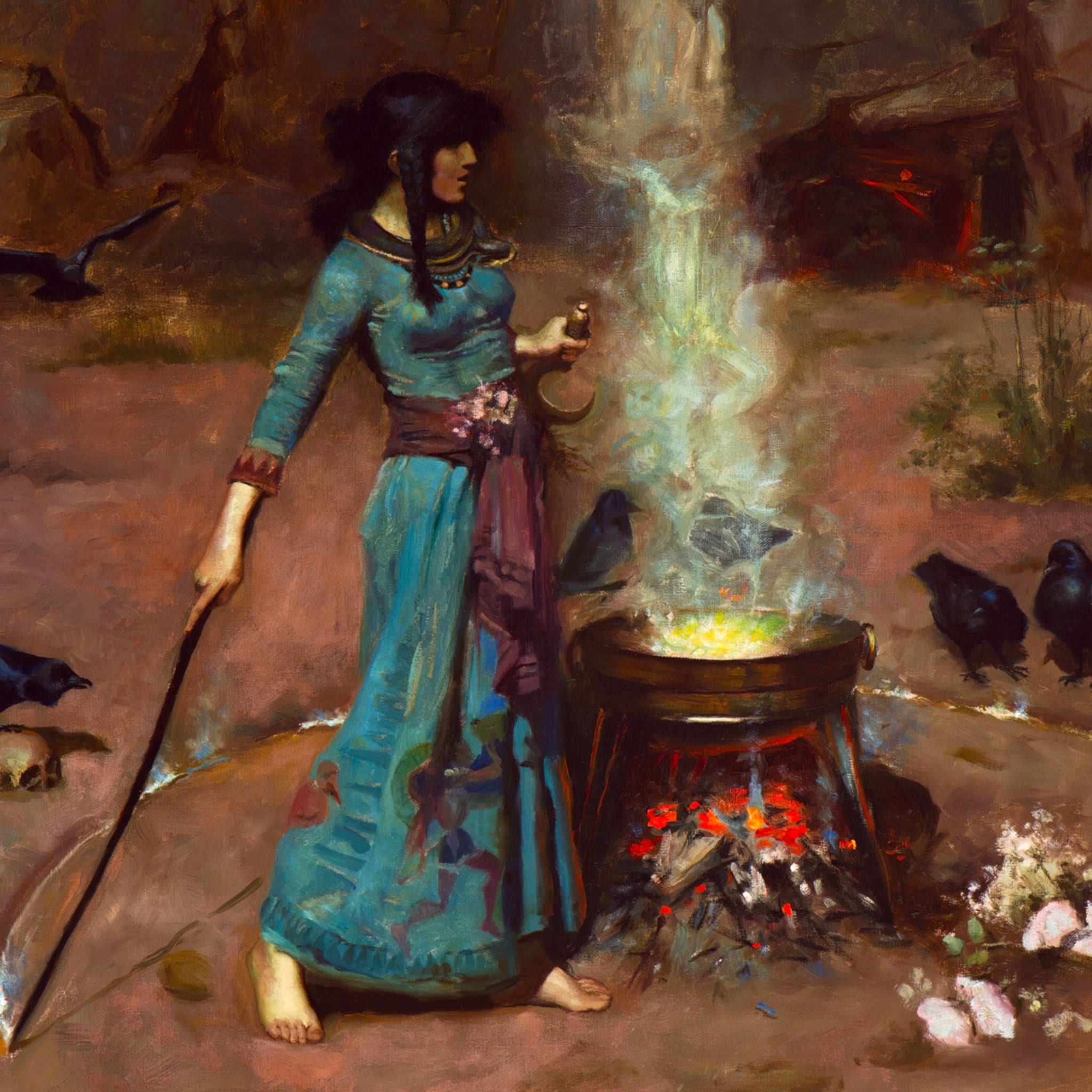 The Magic Circle, John William Waterhouse, Pre Raphaelite, Art Nouveau ...