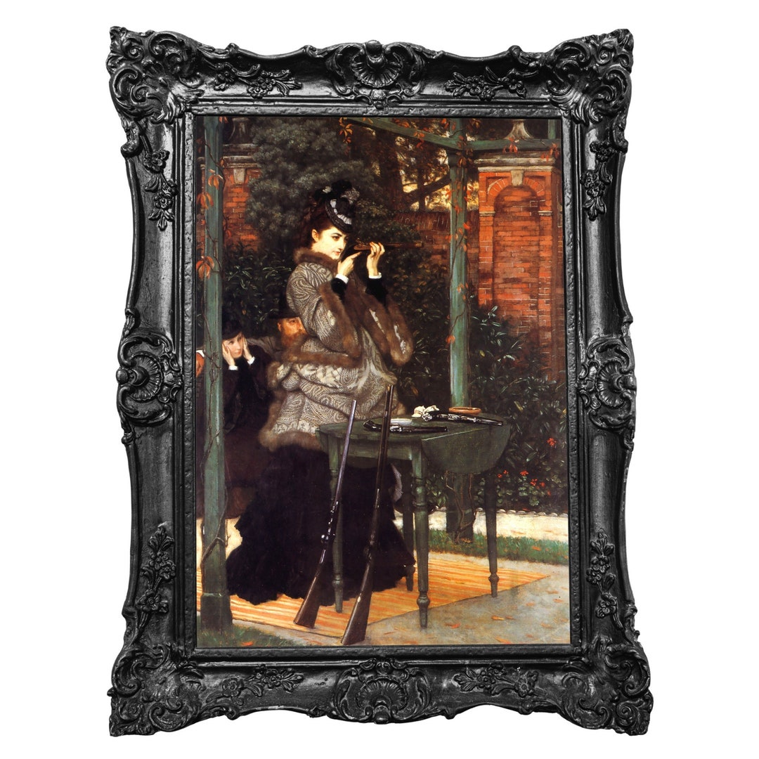 Victorian Woman at the Rifle Range, Belle Epoque Painting, James Tissot ...