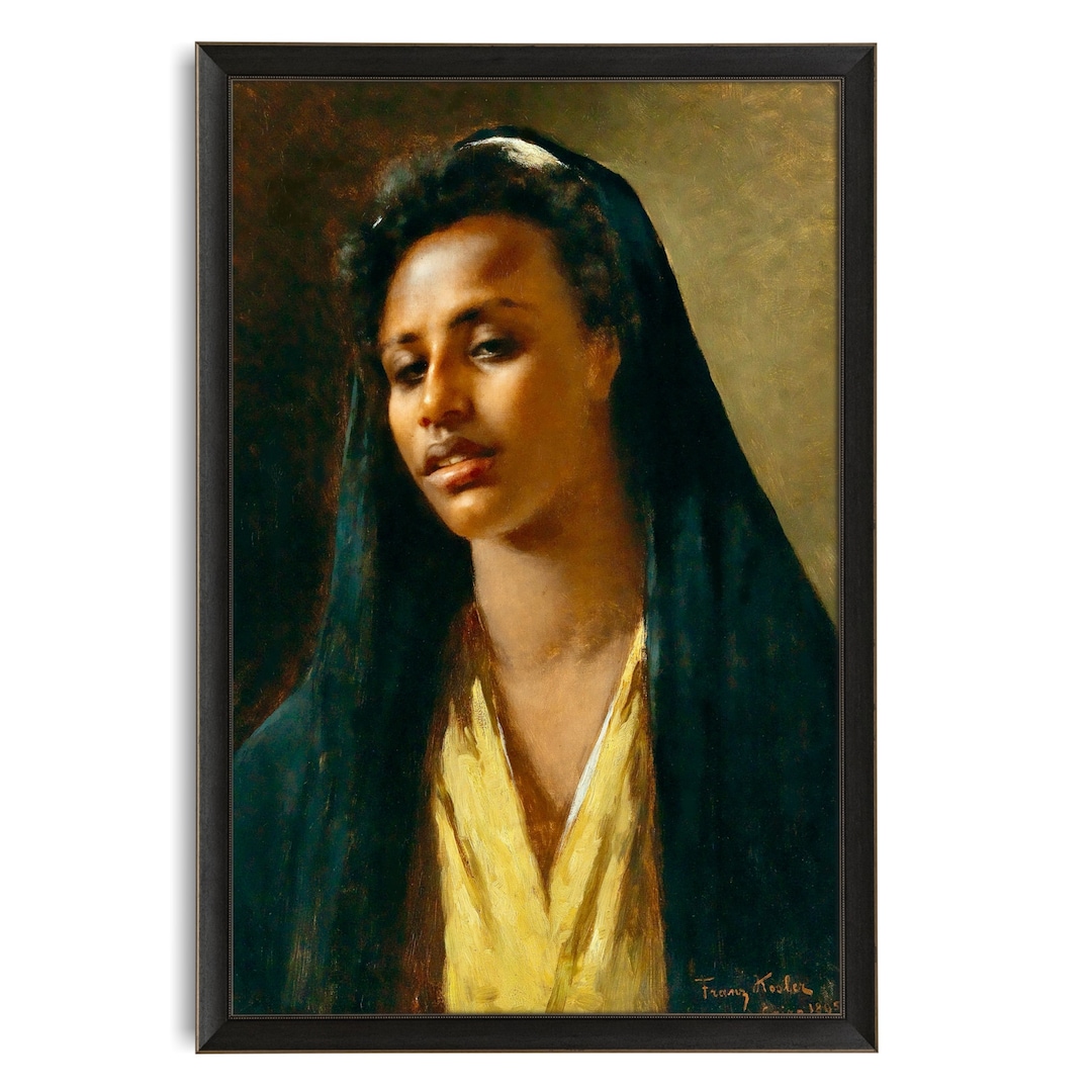 Fellah Woman, 19th Century Portrait of a Beautiful Black Woman, North ...