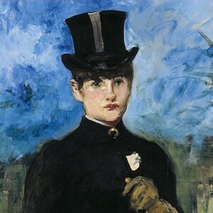 Victorian Woman in Top Hat, Edouard Manet, High Quality Art Print ...