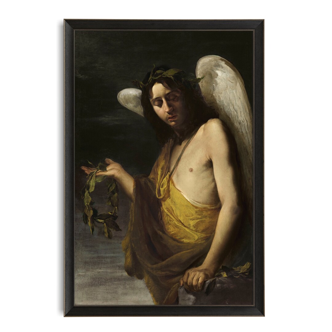 Baroque Male Angel Painting, Allegory of Virtuous Love, Jean Ducamps ...